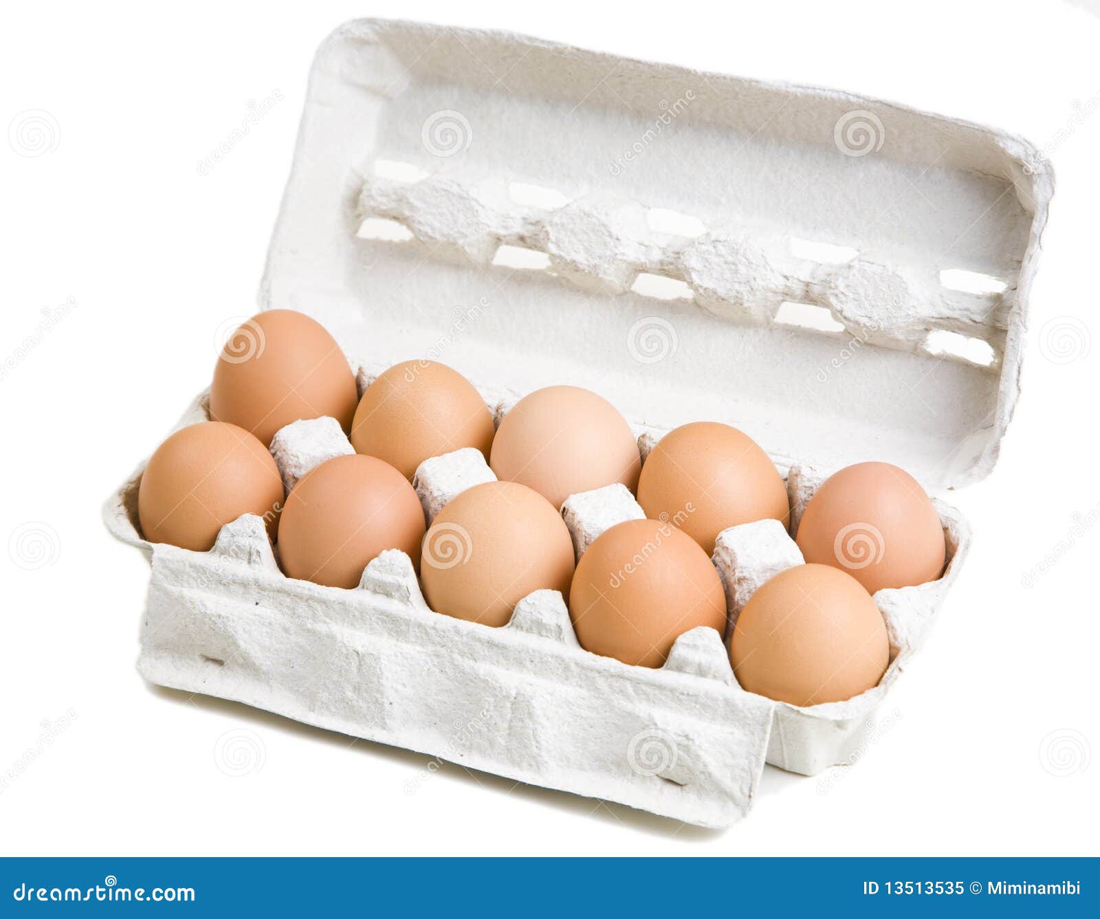10 Eier Im Weißen Kartonkasten Stockbild - Bild von vorsichtig, kasten ...