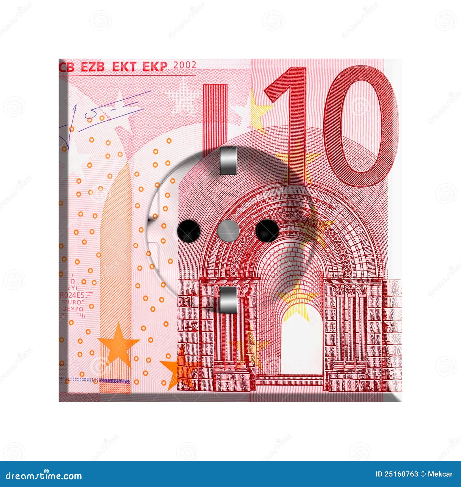 10 euro bankbiljet stock illustratie. Illustration of contant - 25160763