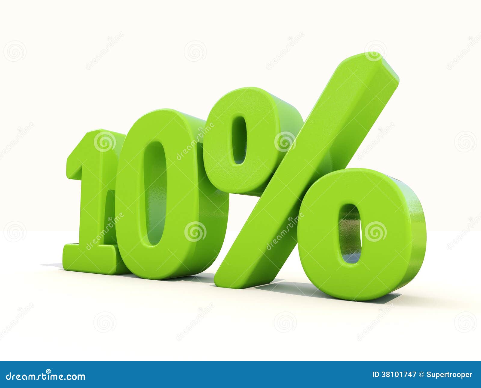 10 Percentage Rate Icon on a White Background Stock Image - Image of ...