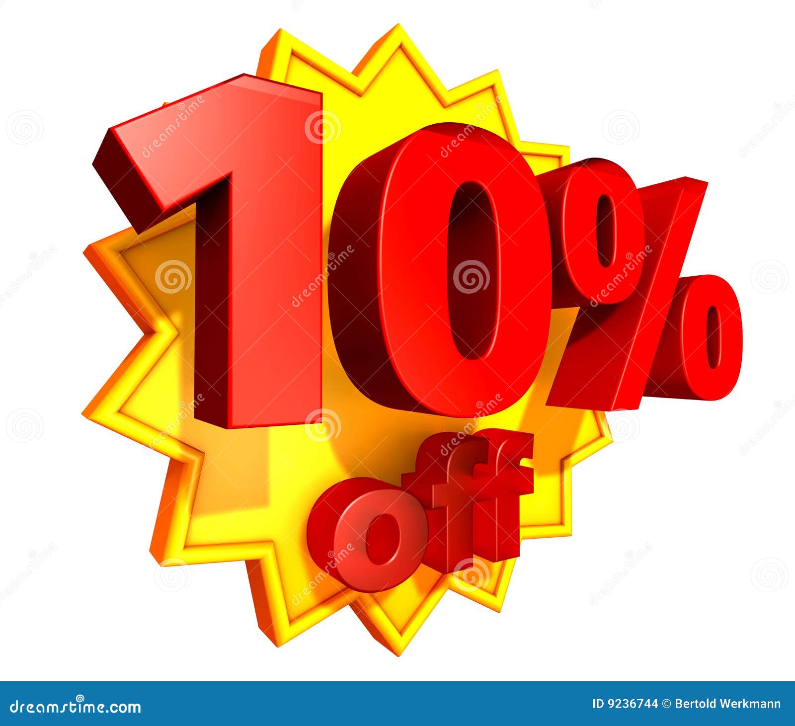 10-Prozent-Preis Weg Vom Rabatt Stock Abbildung - Illustration von ...