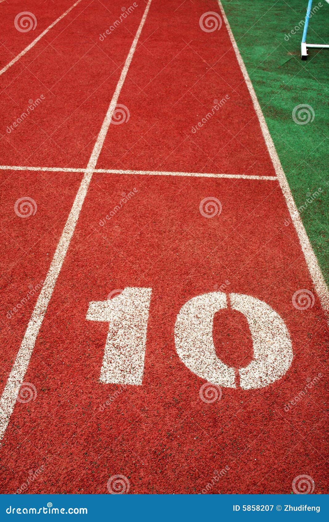 10 on a running track line stock image. Image of color - 5858207