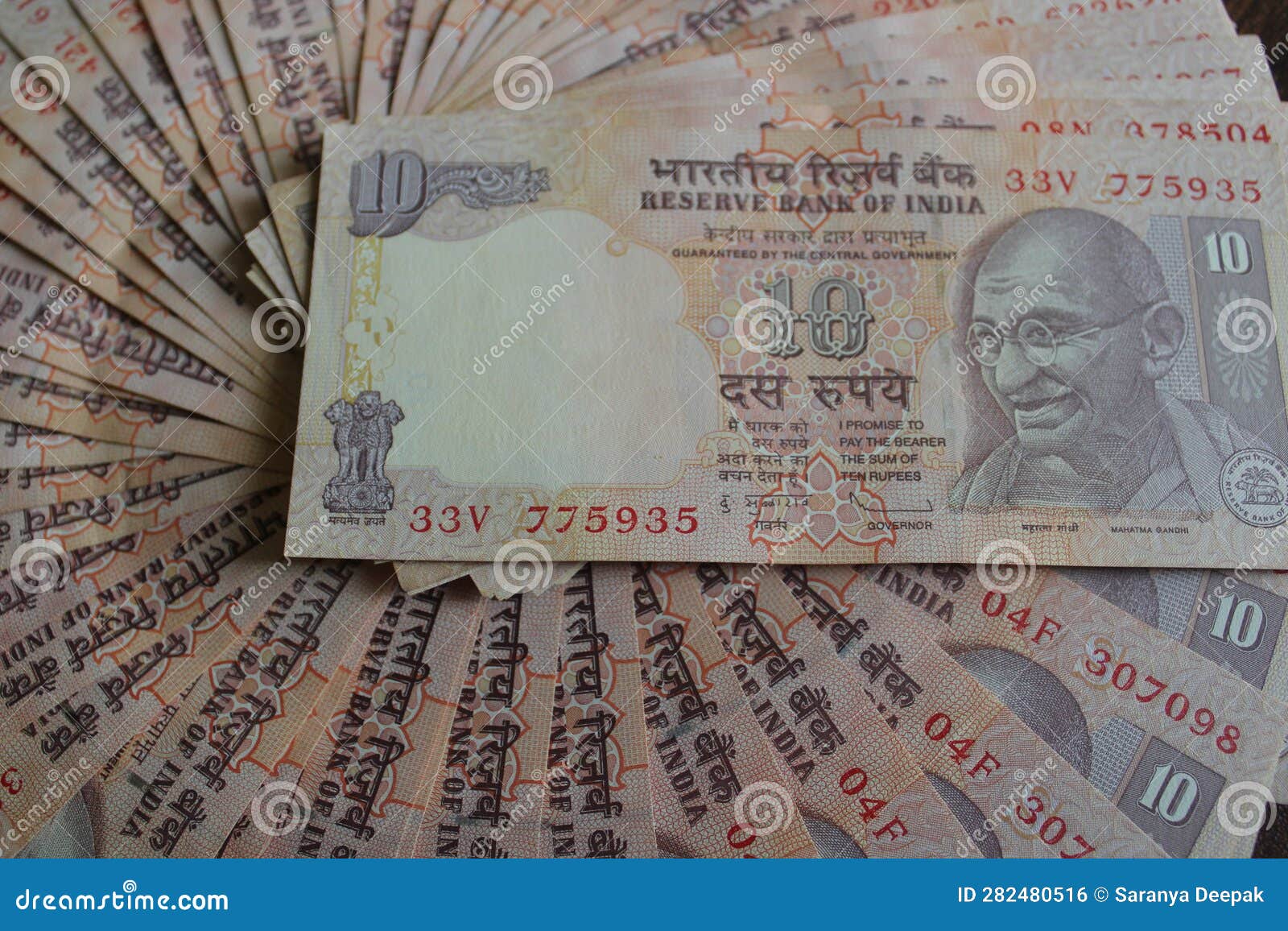 10 Rupees Indian Note Background Stock Photo - Image of background ...
