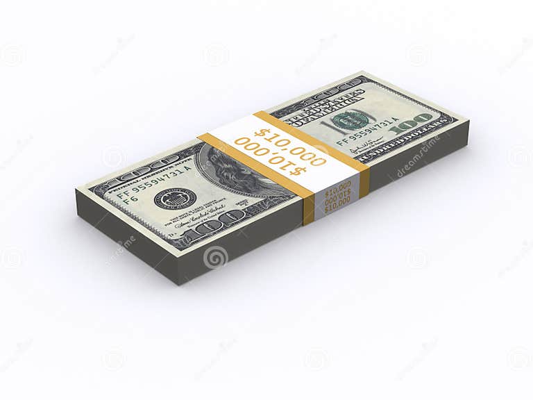 10 Thousand Dollars stock illustration. Illustration of currency - 18902761