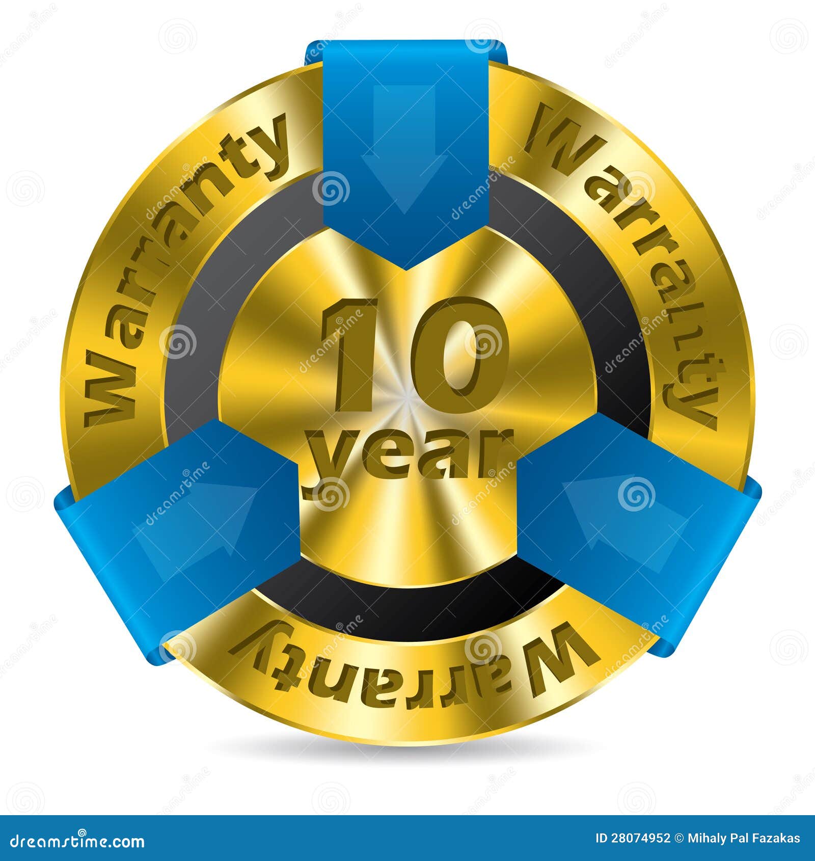 10 Year Guarantee Badge, Guarantee Certificate, 10 Year Guarantee Logo ...