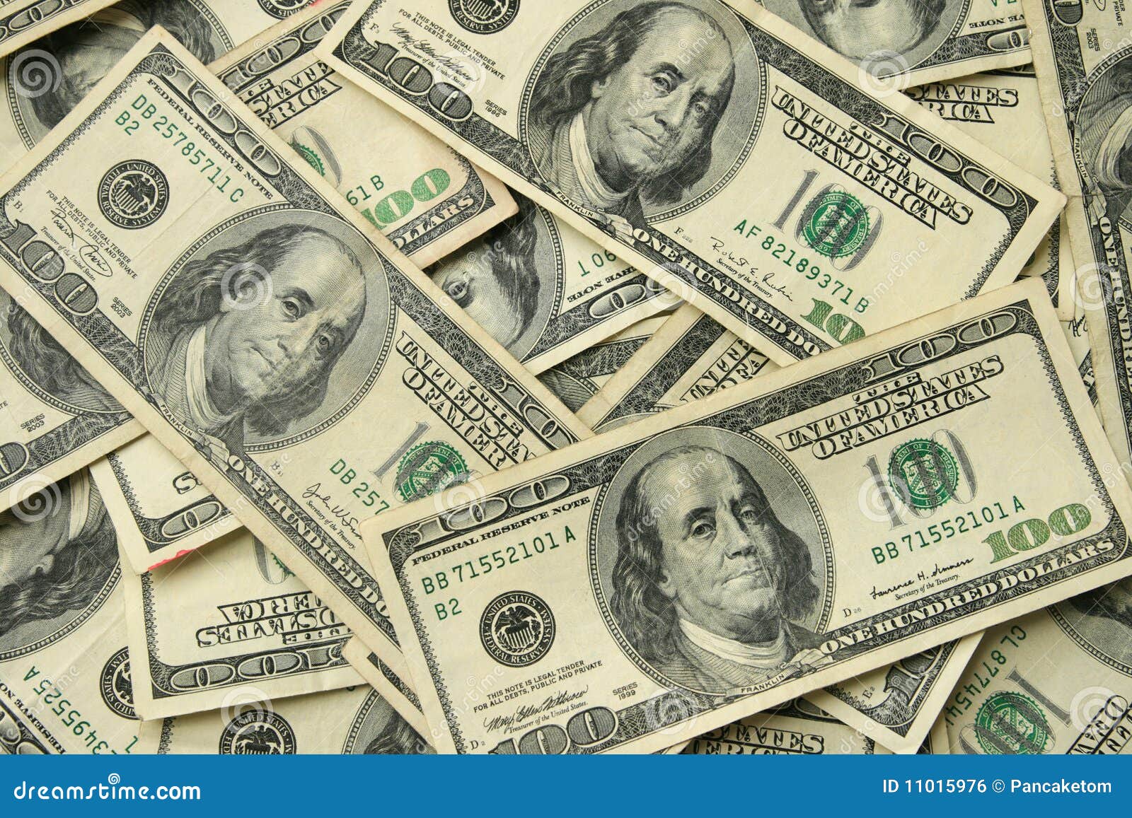 100 Billets D'un Dollar Des Etats-Unis Photo stock - Image du franklin ...