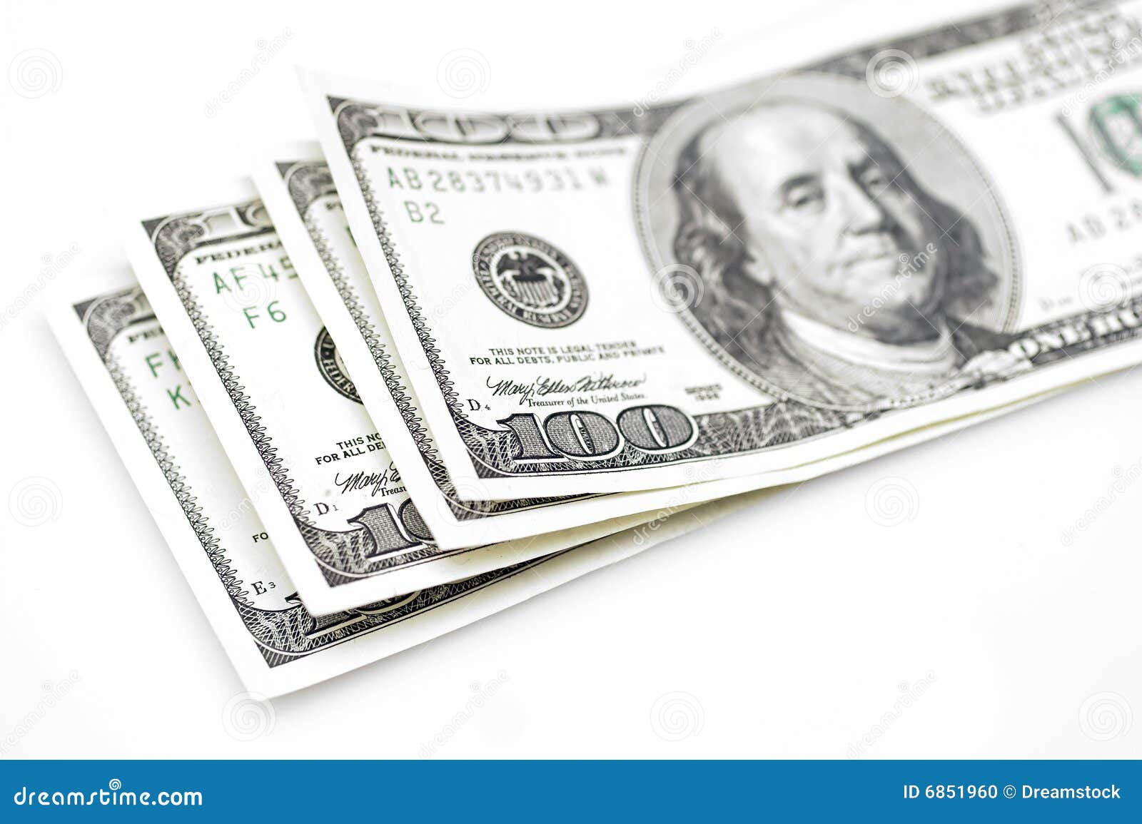 100 dolarów zdjęcie stock. Obraz złożonej z bankowy, fotografia - 6851960