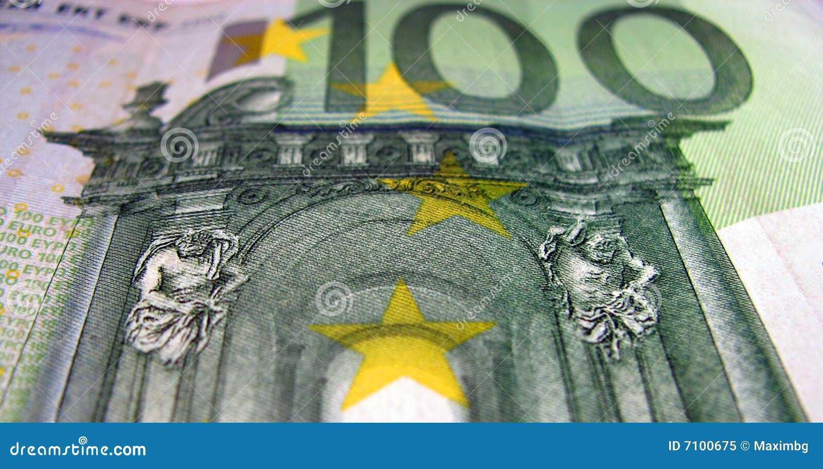 100 Euro banknote stock image. Image of investment, currency - 7100675