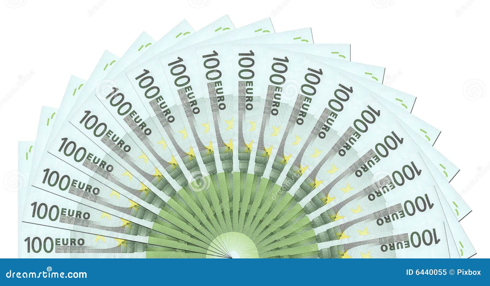 100 Euro Notes Template Picture. Image: 6440055