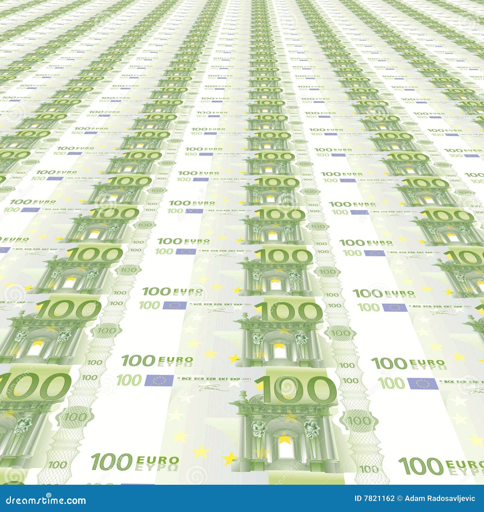100 euros Background stock illustration. Illustration of currency - 7821162
