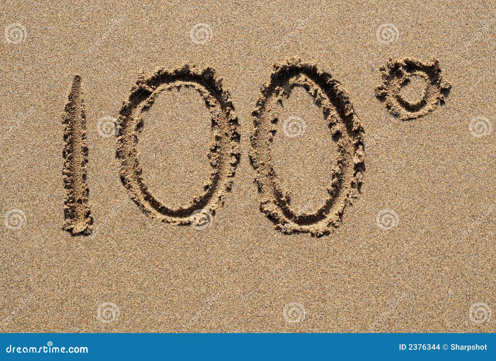 100 gradi. fotografia stock. Immagine di gradi, calligrafia - 2376344