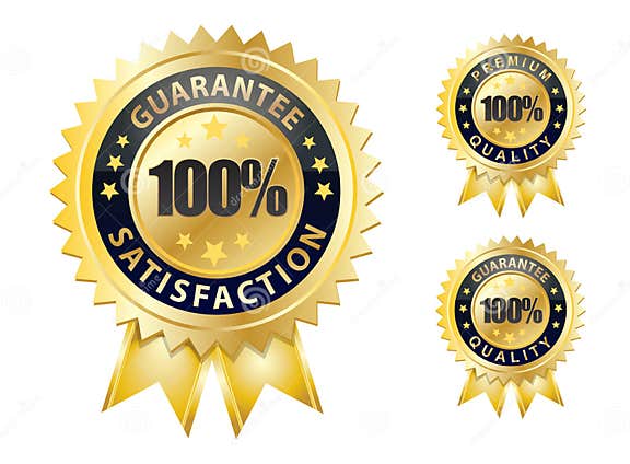 100 guarantee stock vector. Illustration of award, banner - 27217825