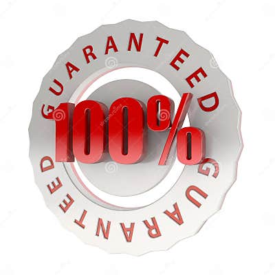 100 guaranteed stock illustration. Illustration of icon - 13436779
