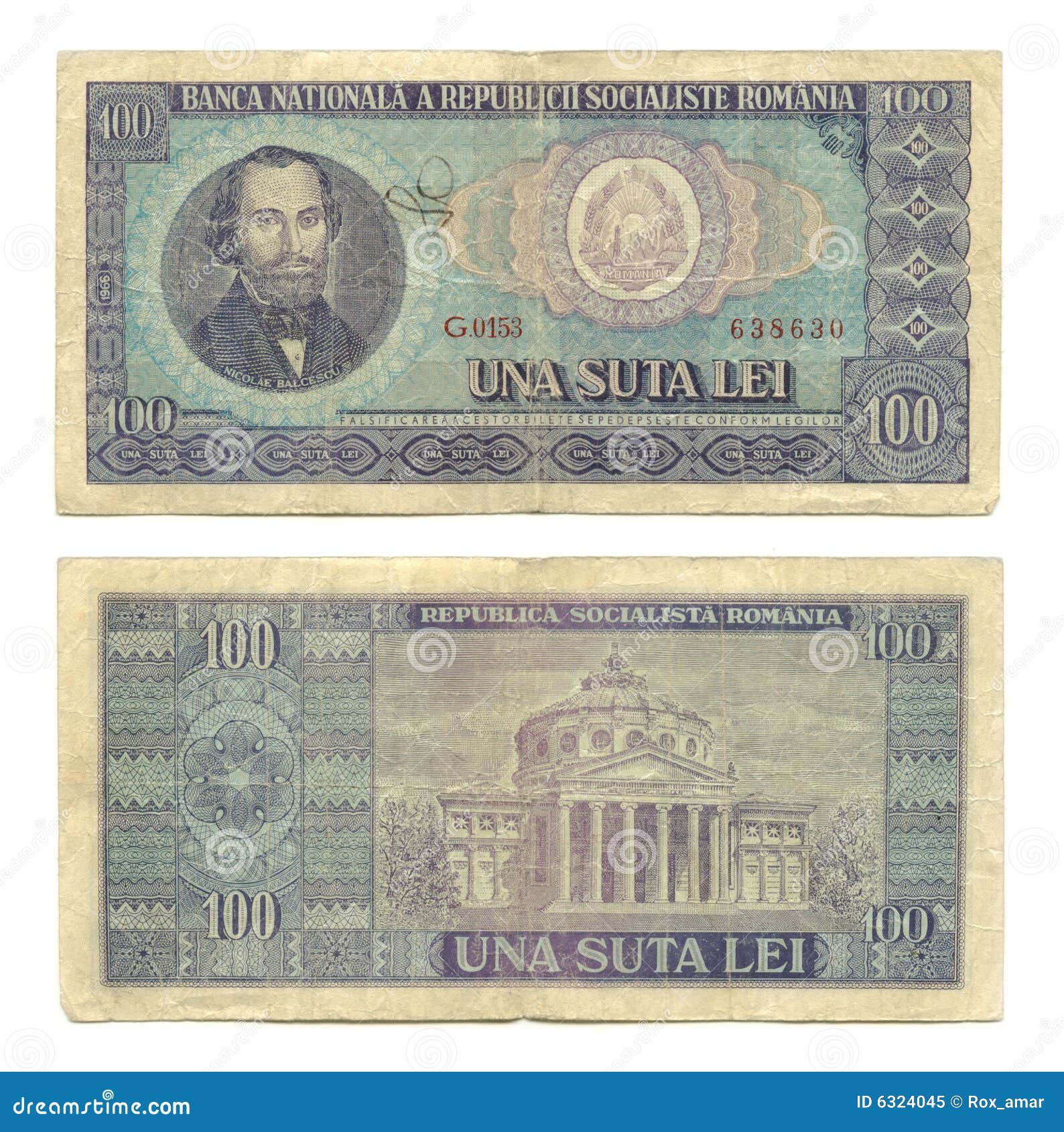 100 leu image stock. Image du argent, dépensez, salaire - 6324045