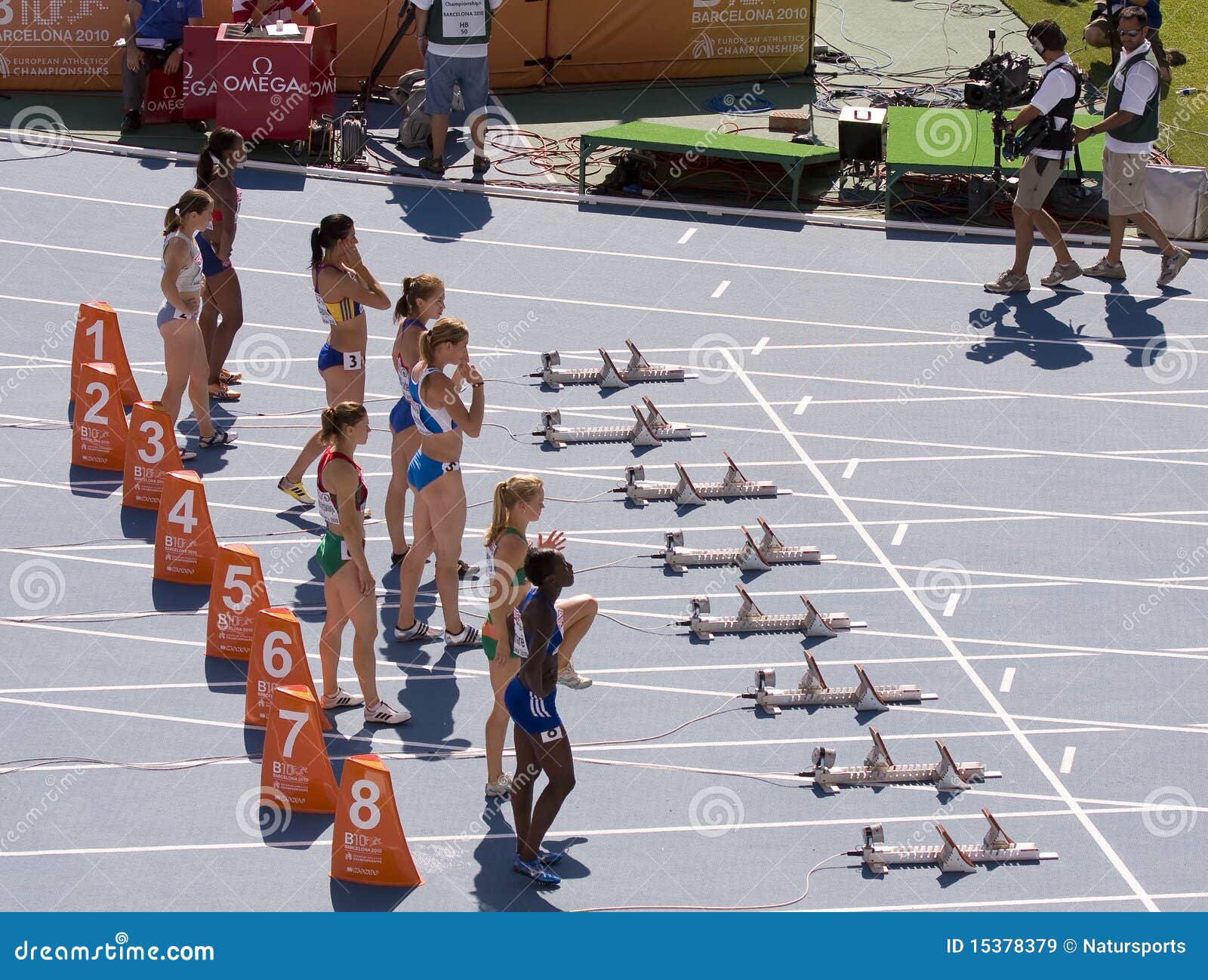 Women's 100 Meters Race Editorial Image | CartoonDealer.com #4434312