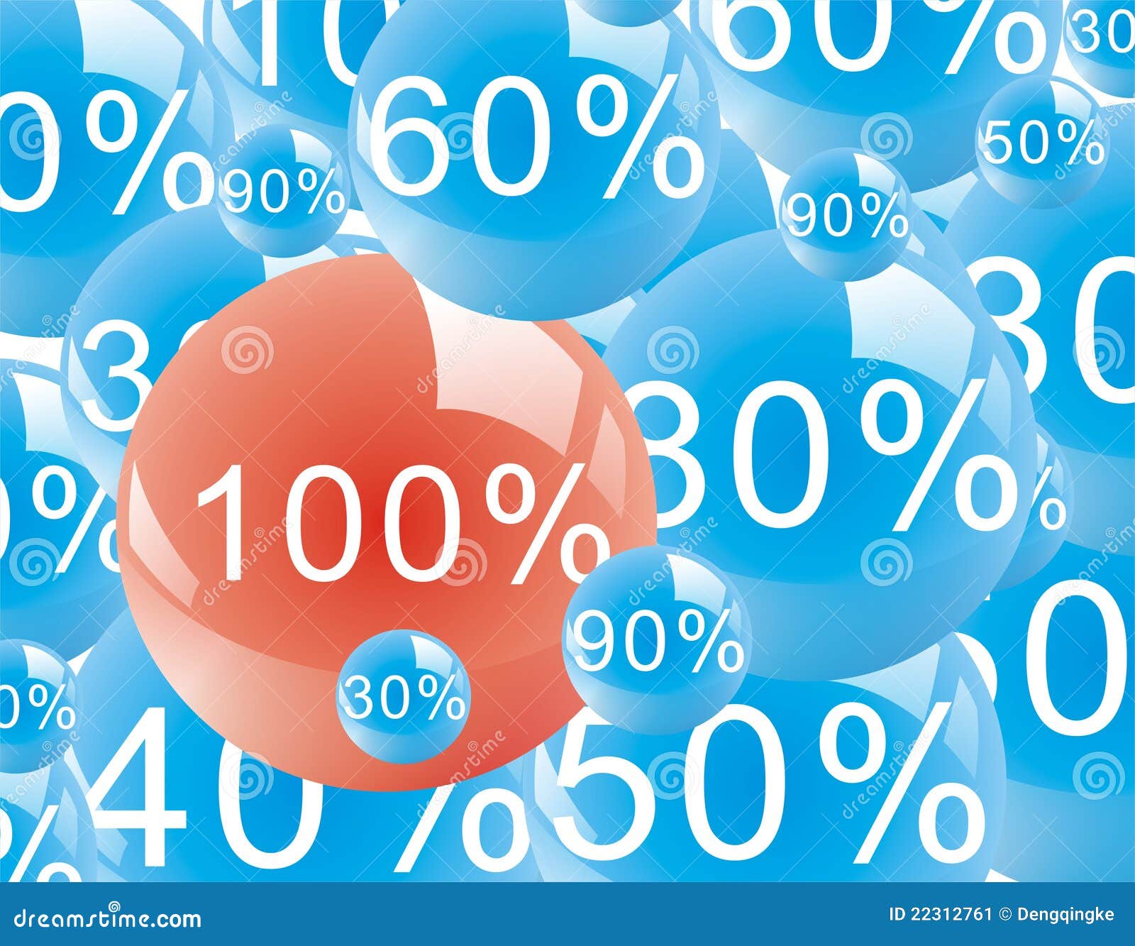100 percent stock illustration. Illustration of icon - 22312761