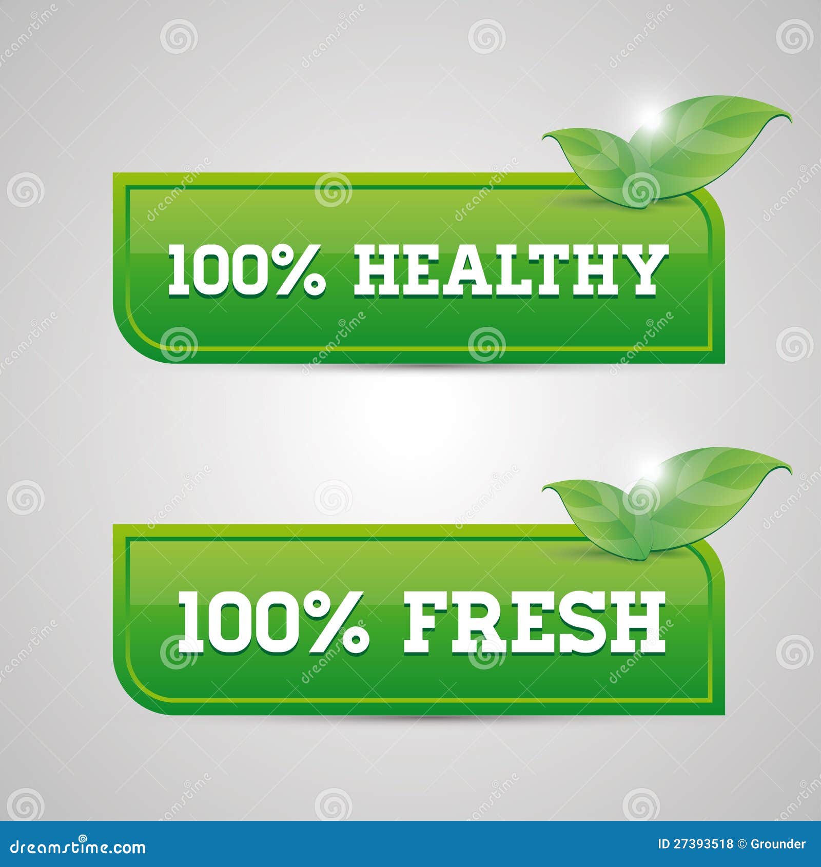 100 Percent Fresh - Healthy Button Stock Illustration - Illustration of ...