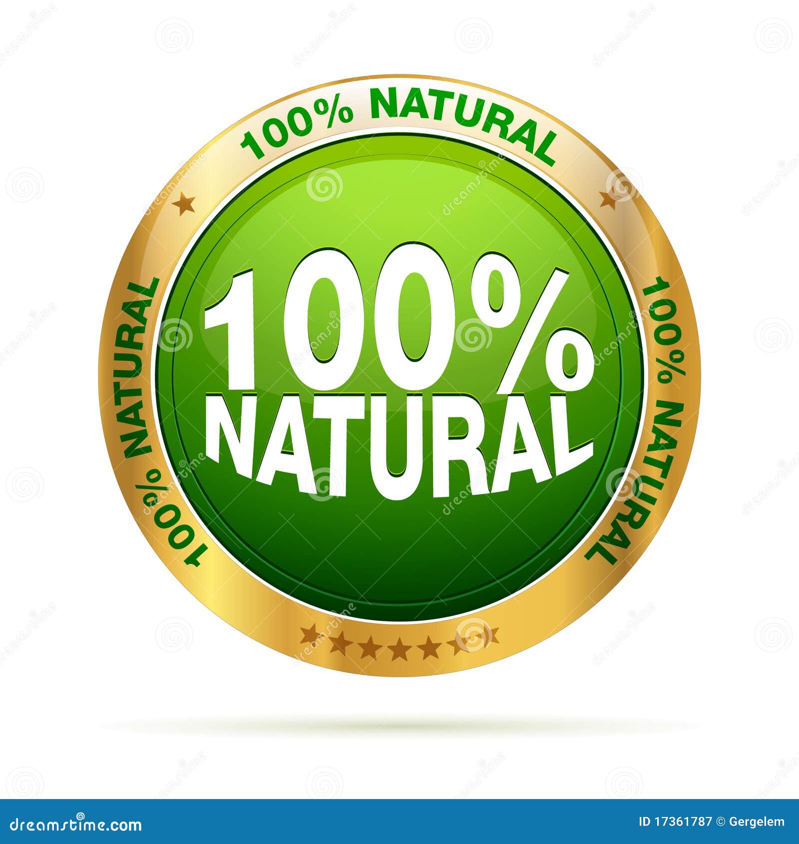 100 percent natural badge stock vector. Illustration of circle - 17361787