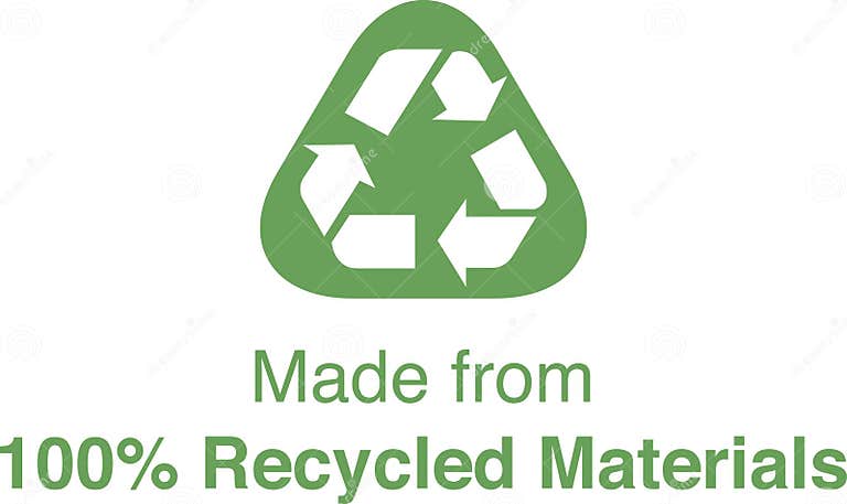 100 Recycled stock vector. Illustration of ecological - 9730120