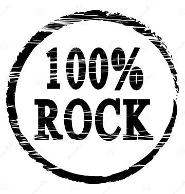100 rock stock vector. Illustration of label, listening - 8906068