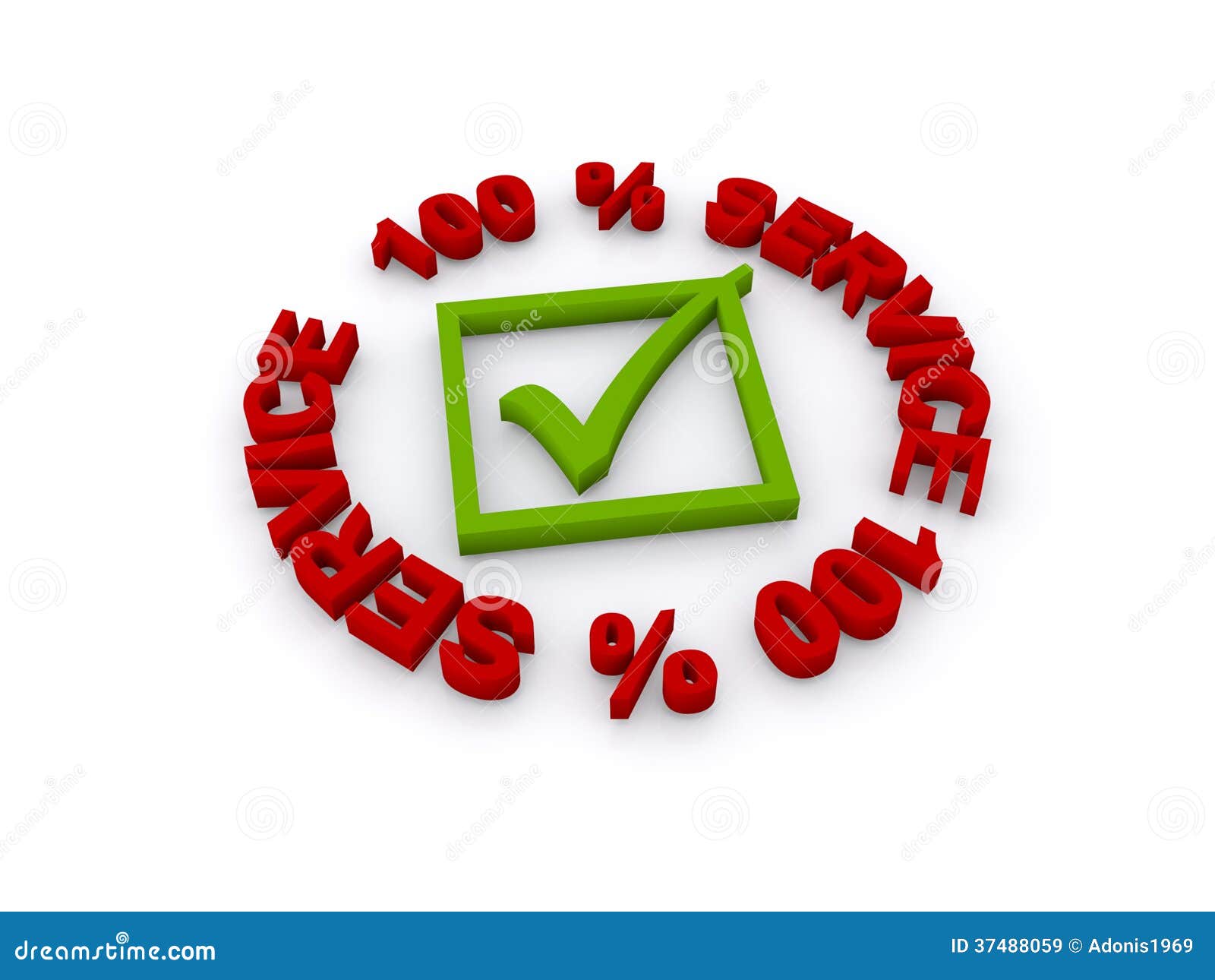 100 Service stock illustration. Illustration of approval - 37488059