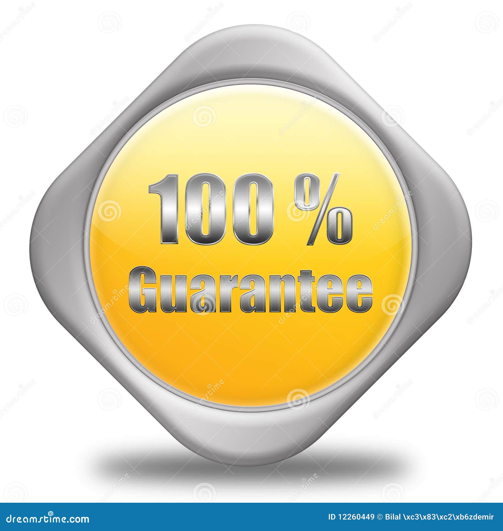 100% waarborg stock illustratie. Illustration of medewerker - 12260449