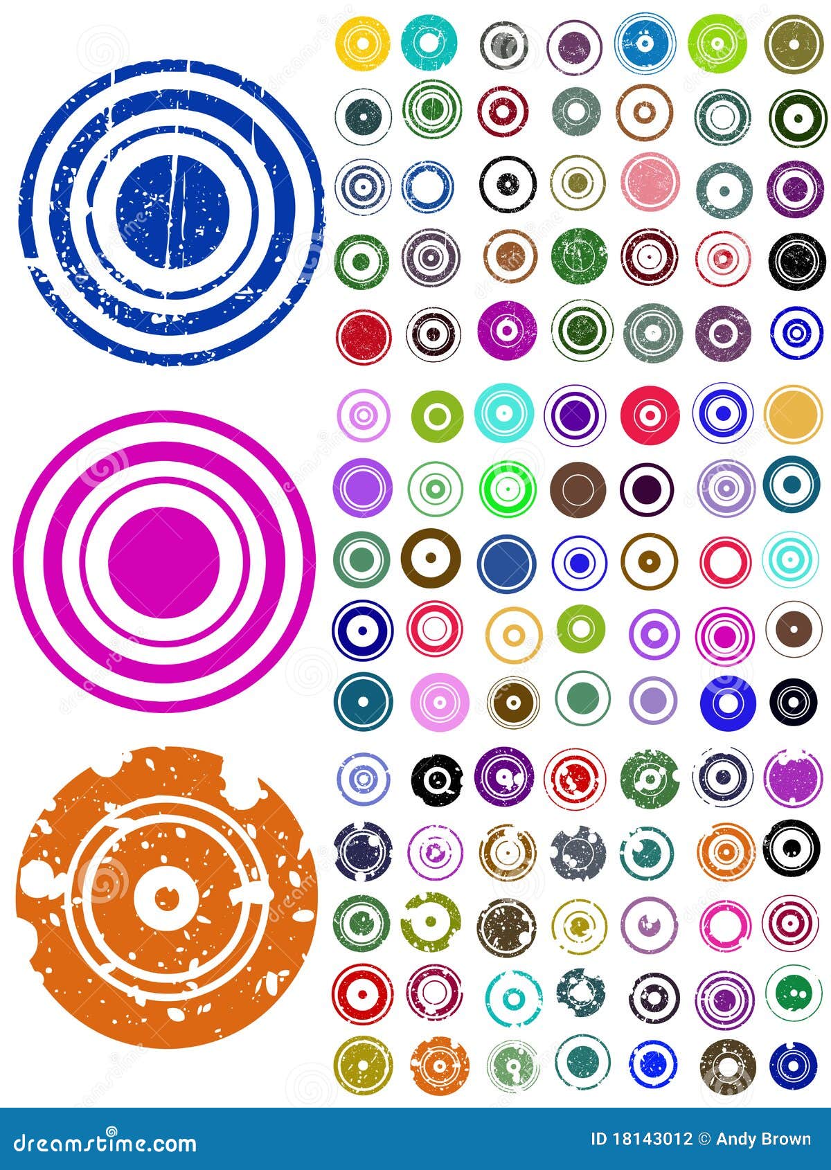 105 Vector Circle Elements stock vector. Illustration of vector - 18143012