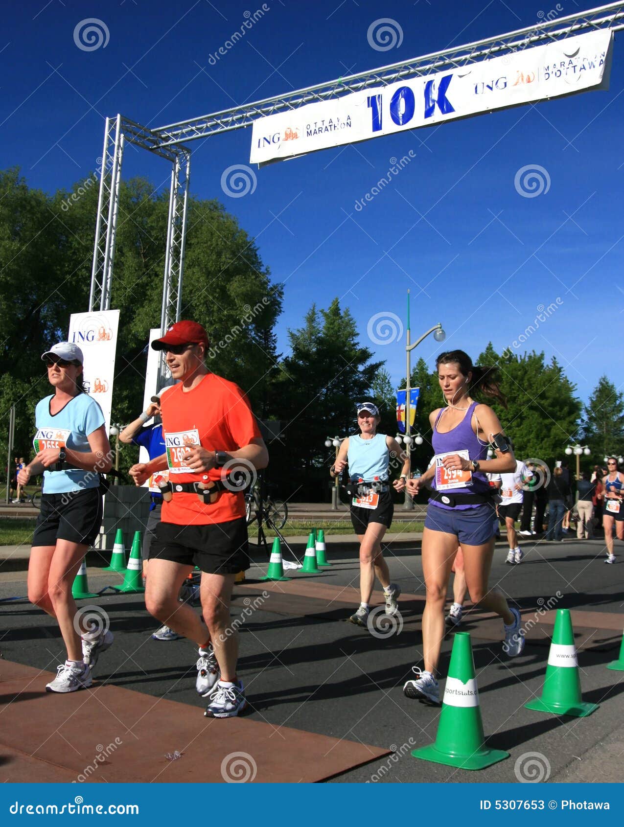 10K Mark of Marathon editorial stock photo. Image of endurance - 5307653