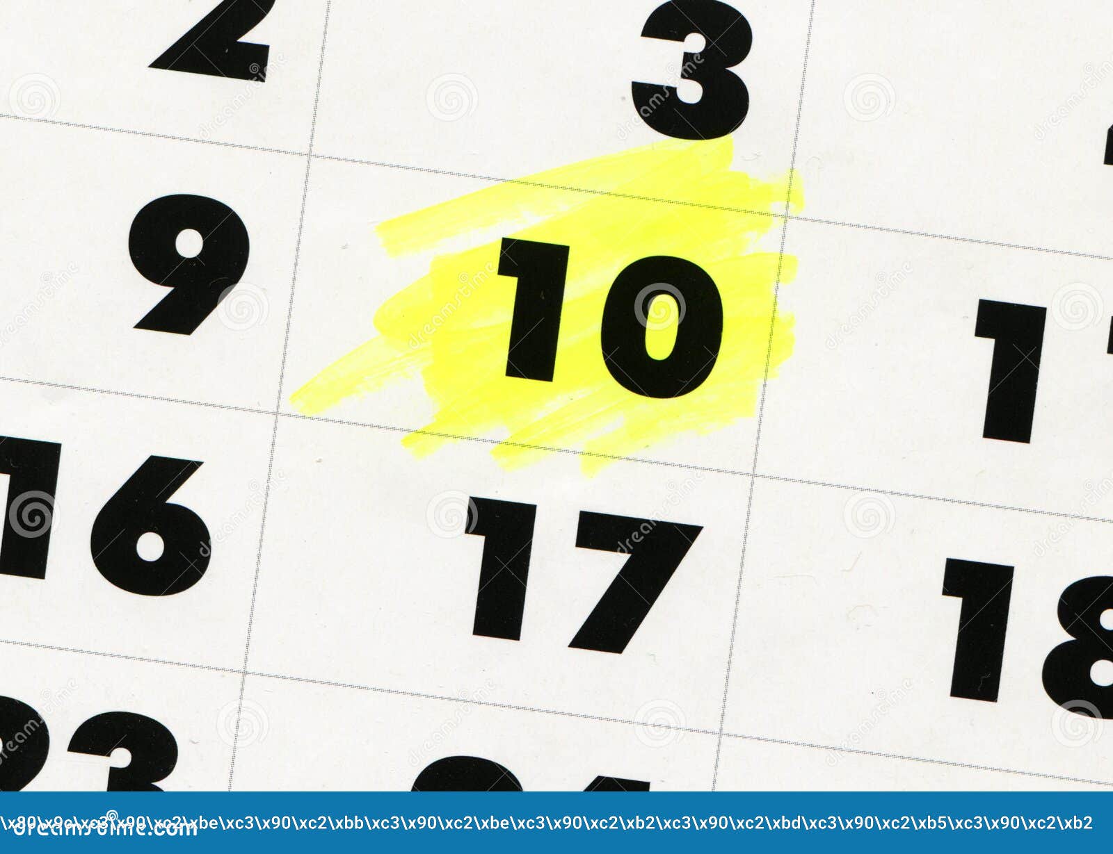 10th stock image. Image of book, organizer, labeller - 18148831