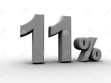 11 Percent stock illustration. Illustration of math, interest - 2464898