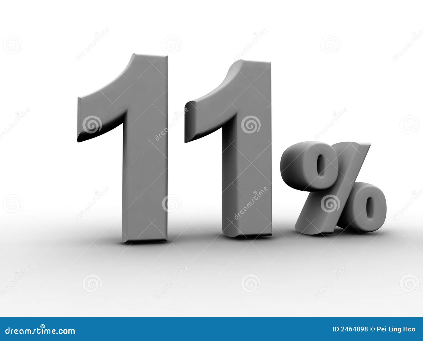 11 pour cent illustration stock. Illustration du investissement - 2464898