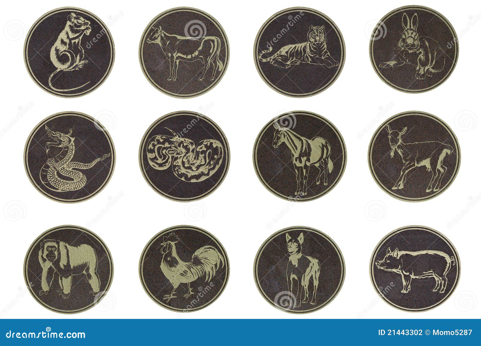 12 chinese constellations stock photo. Image of asian - 21443302