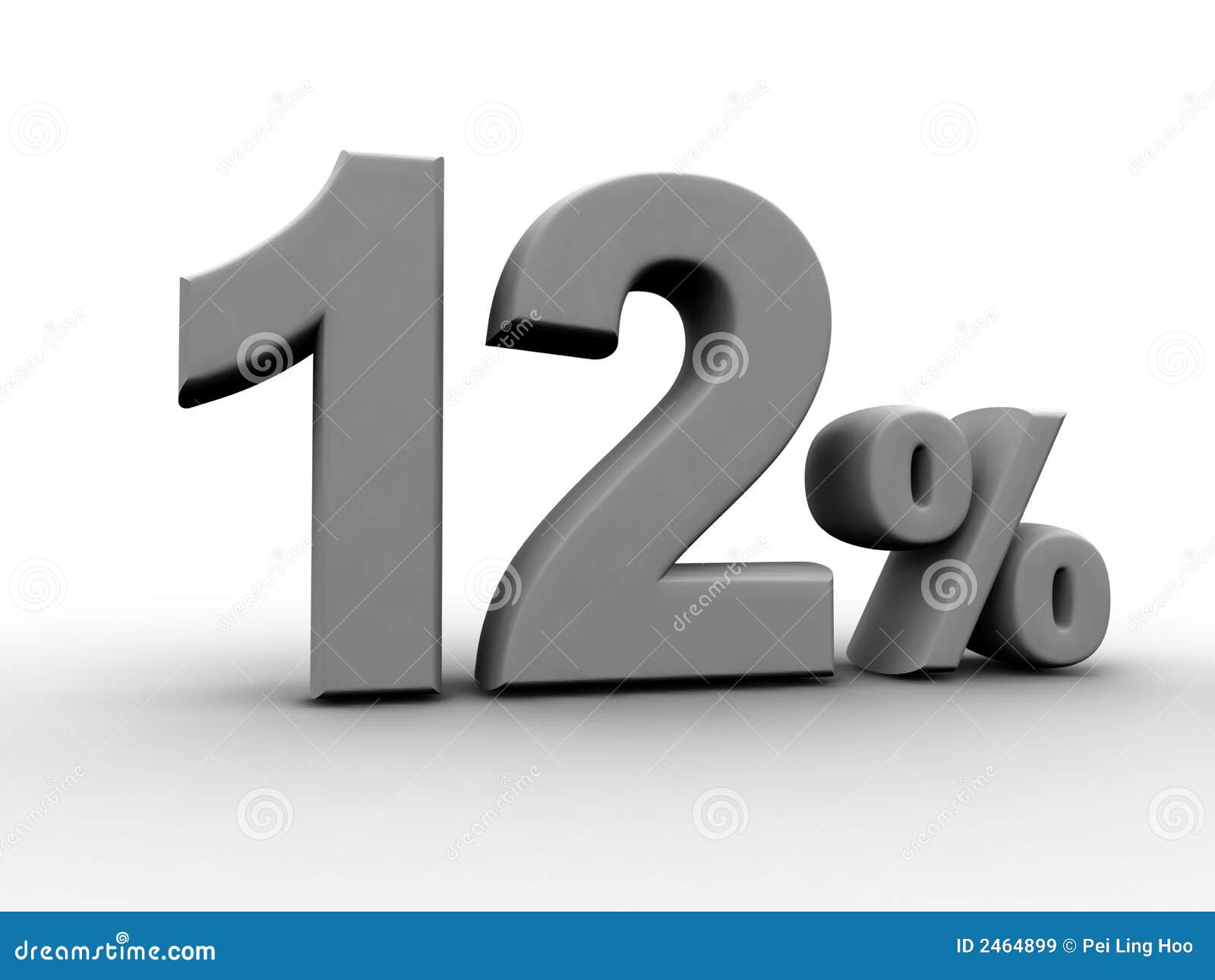 12 pour cent illustration stock. Illustration du cent - 2464899
