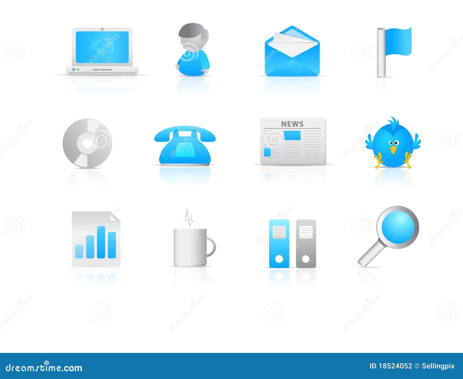 12 stylish modern icons stock illustration. Illustration of joke - 18524052