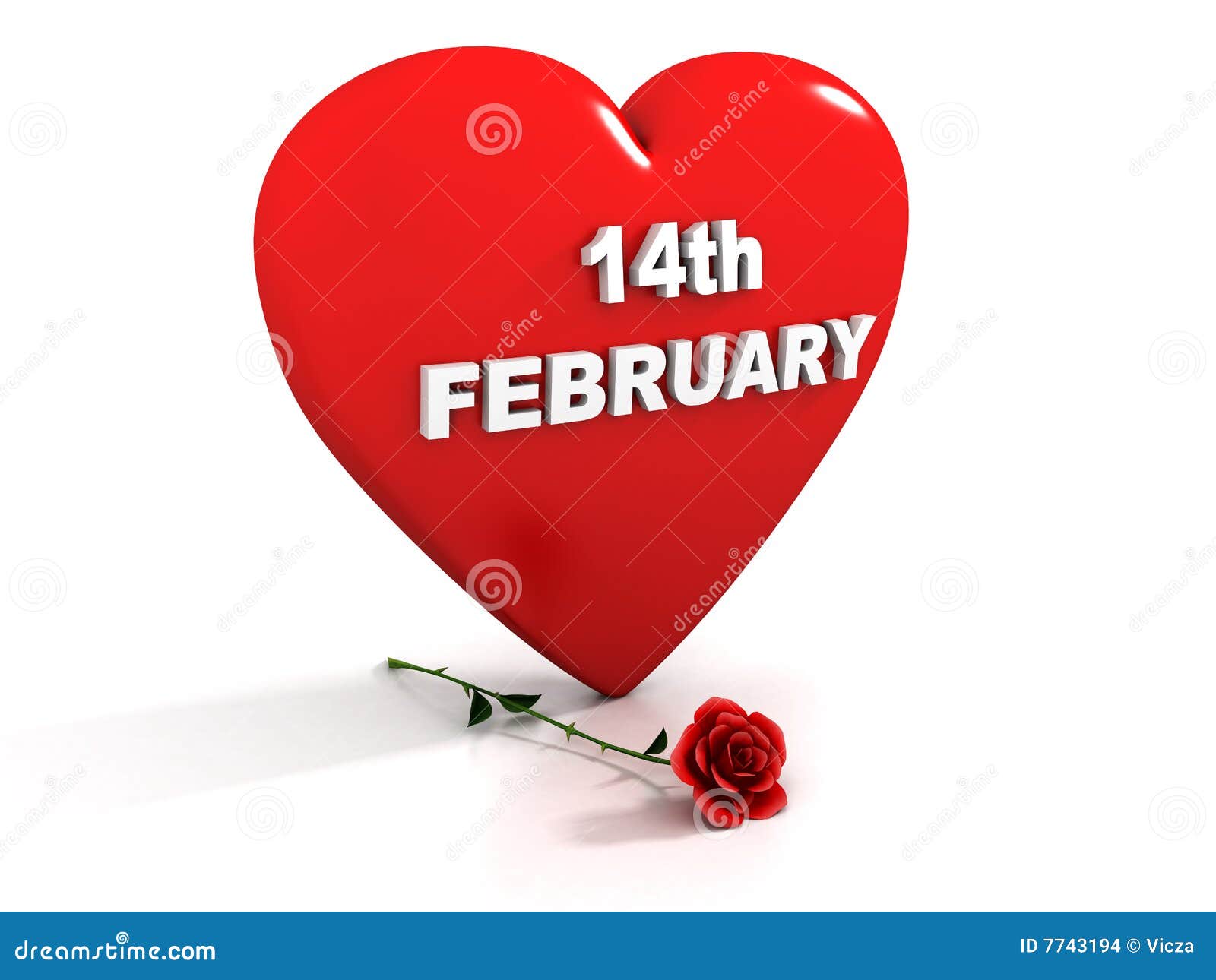 14 Februari - Rood Hart En Nam Toe Stock Illustratie - Illustration of ...