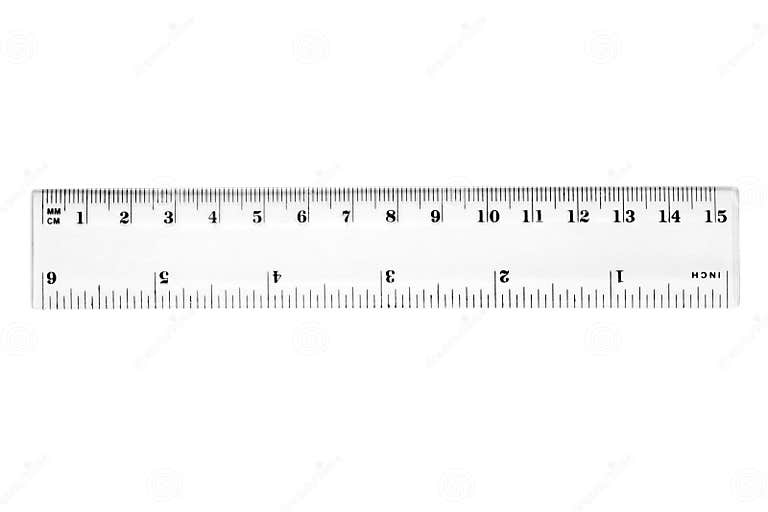 A 15 cm ruler. stock photo. Image of imperial, small, isolated - 2341682