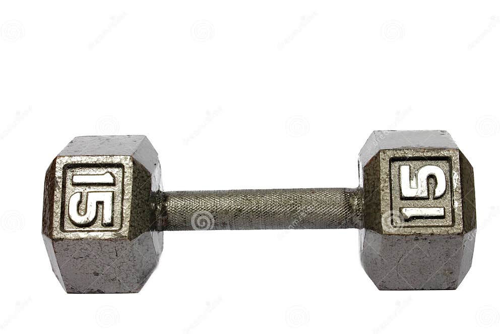 15 Pound Dumbbell stock image. Image of body, bodybuilding - 26596327