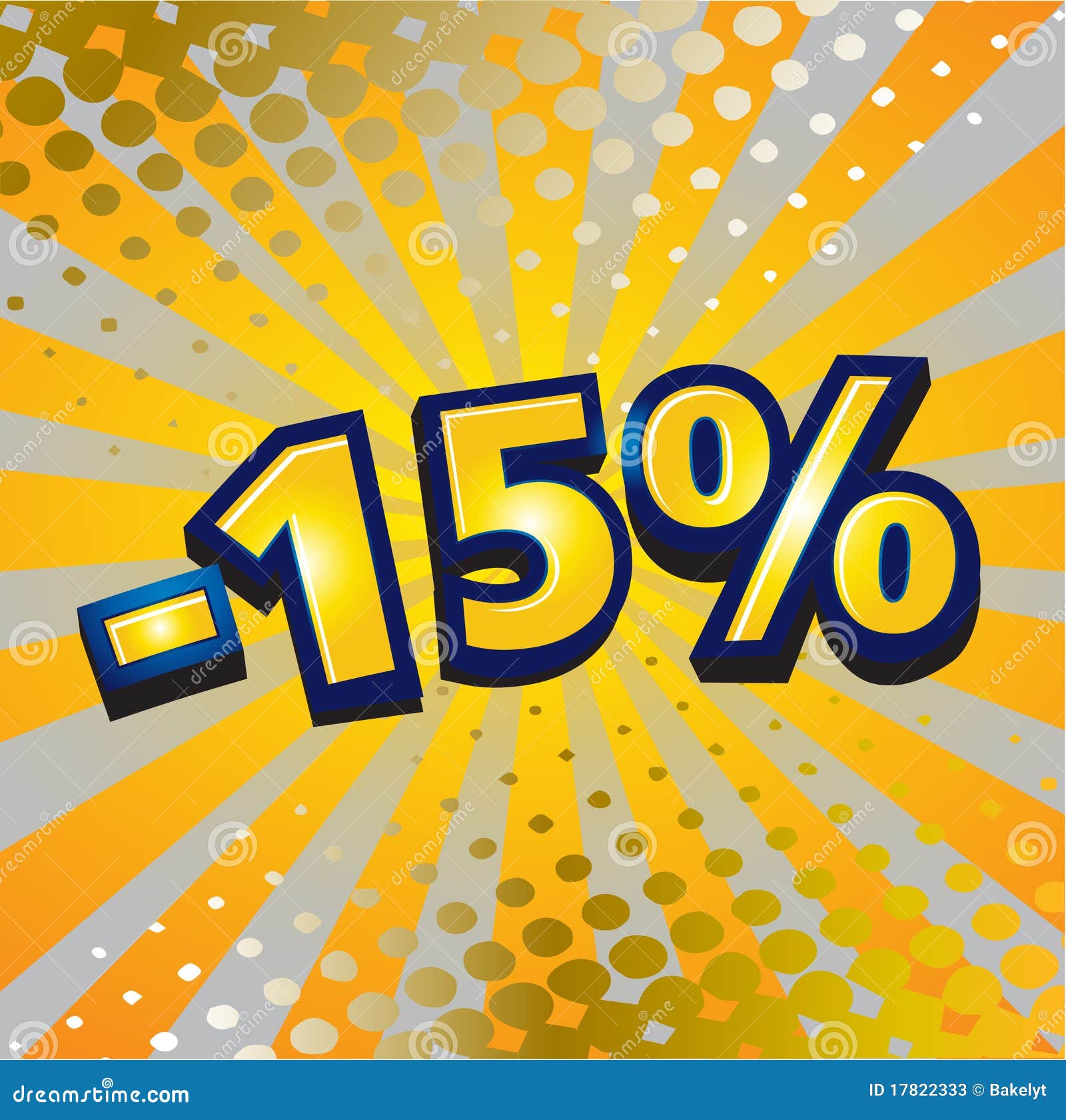 -15 sconto di per cento illustrazione di stock. Illustrazione di ...