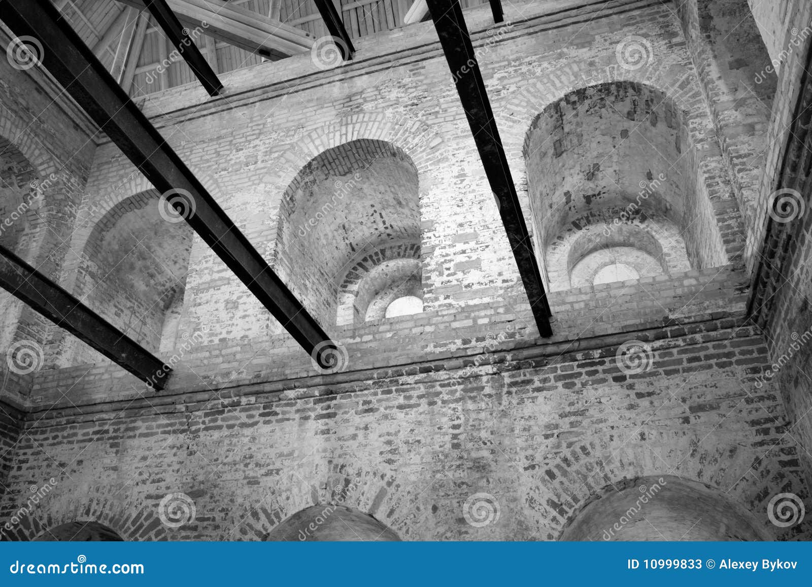 1500 S Gothic Fort Interior. Poland. Stock Image - Image of history ...