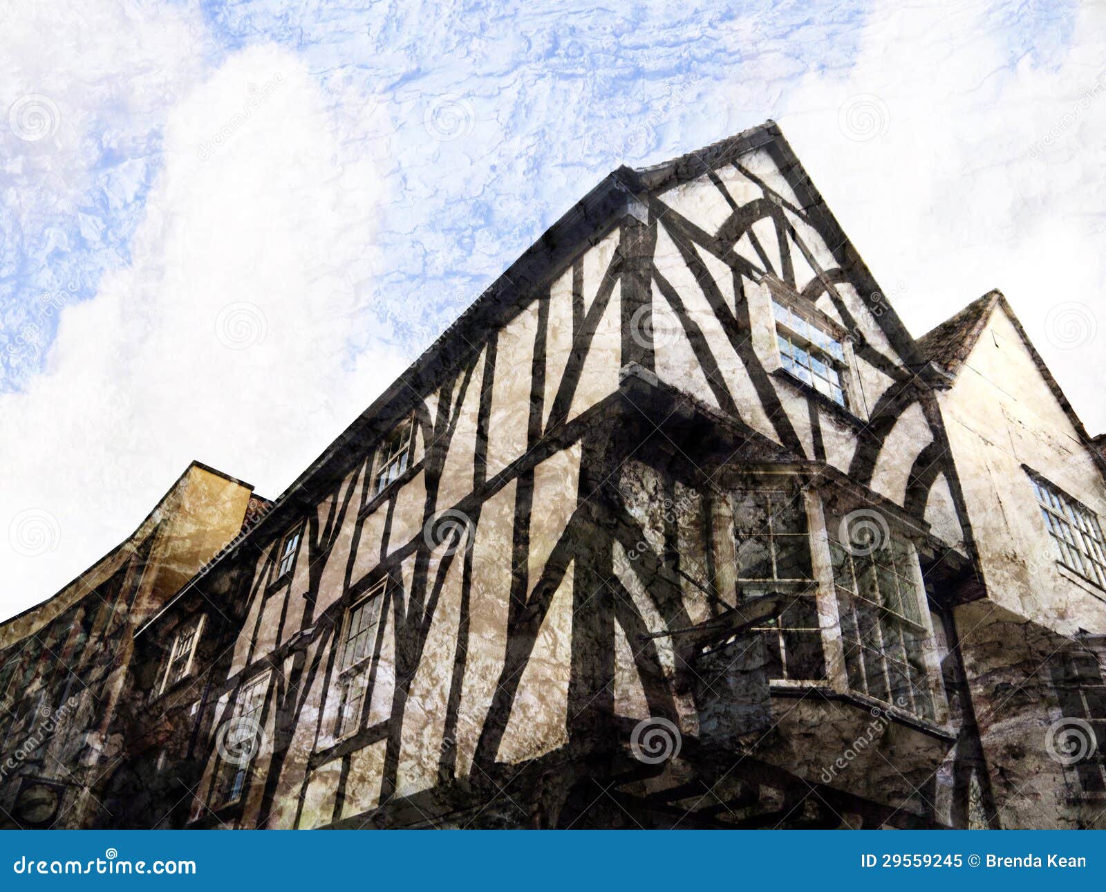 15th Century Buildings in York Stock Image - Image of locations, church ...