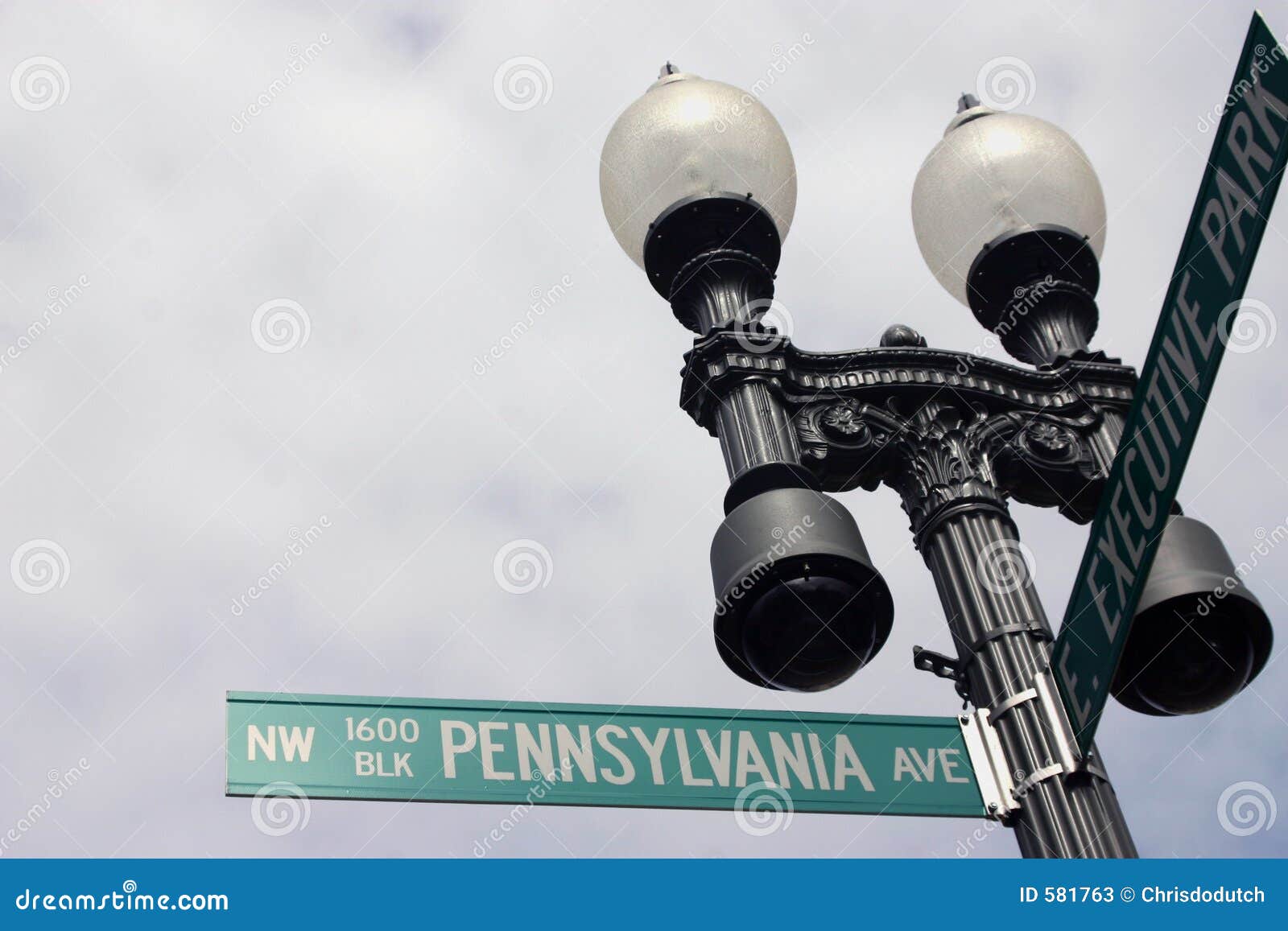 1600 Pennsylvania Avenue stock image. Image of white, avenue - 581763