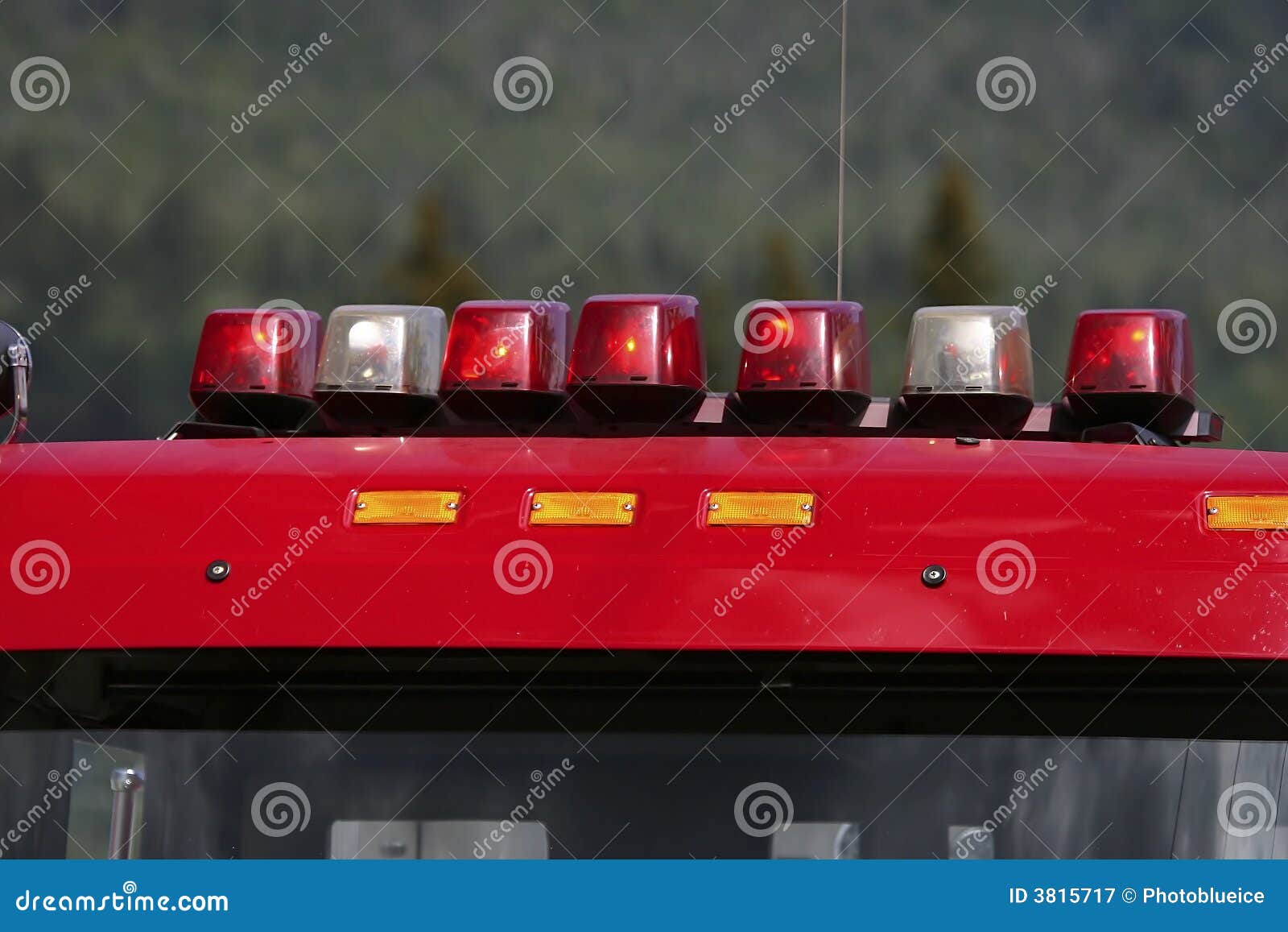 162 Emergency Lights on a Fire Truck Stock Image - Image of lights ...