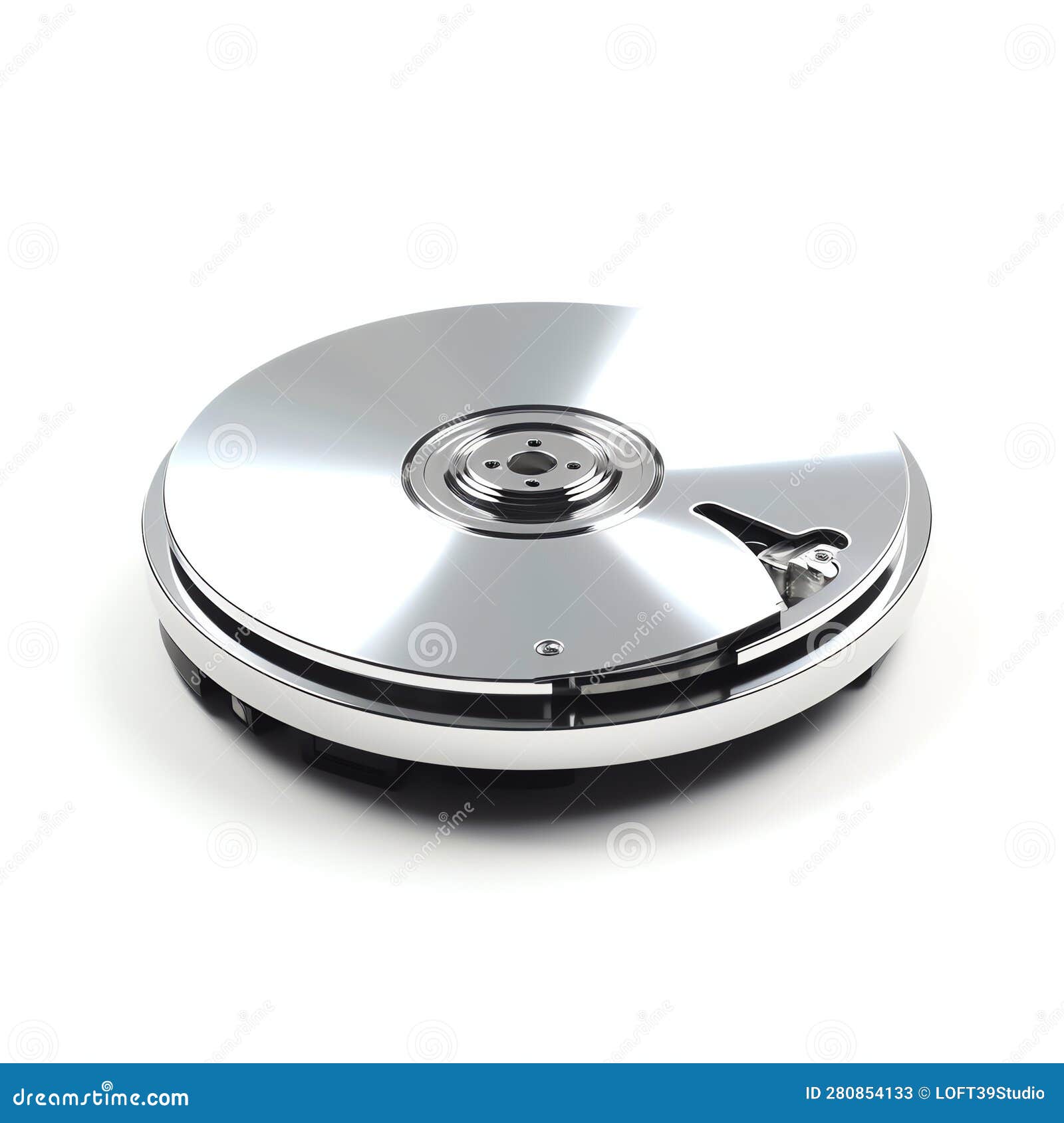 1696_Semiconductor_wafer_disk_1 Stock Illustration - Illustration of ...