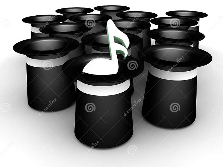 16th note out the Top Hat stock illustration. Illustration of 16th ...