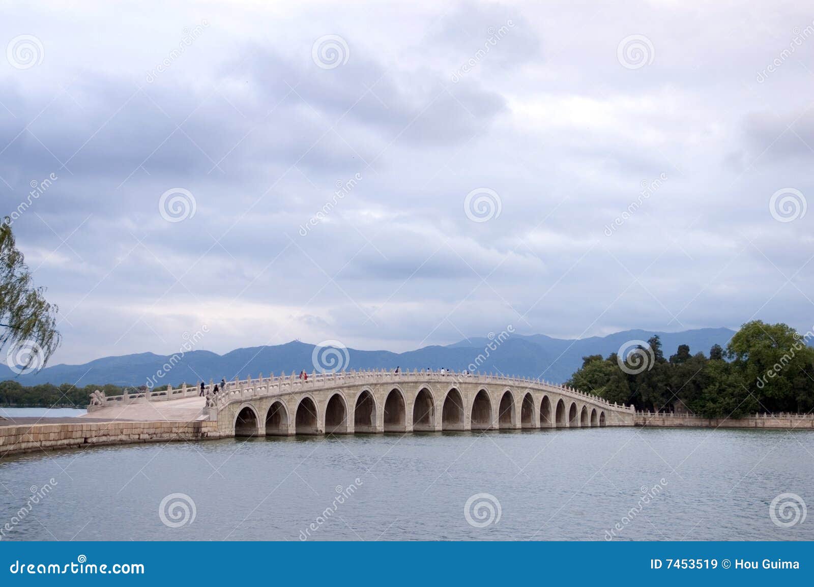 17-Arch Bridge,Summer Palace Stock Image - Image of asia, cloud: 7453519