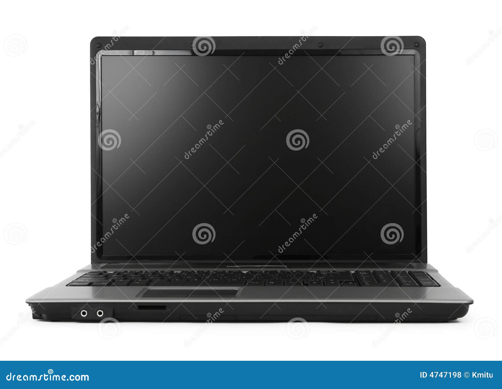 17 Inch Wide Notebook - Front View Stock Photo - Image of background ...