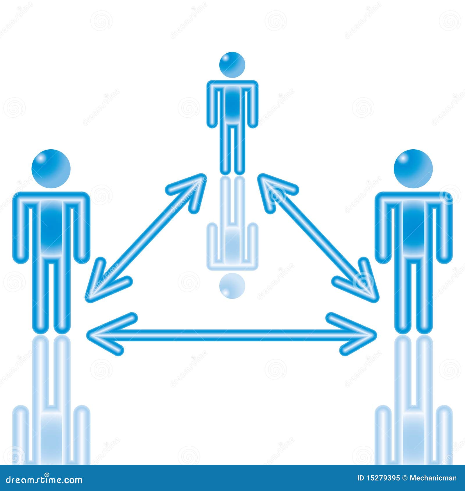 17. Teamwork in blue stock vector. Illustration of planning - 15279395