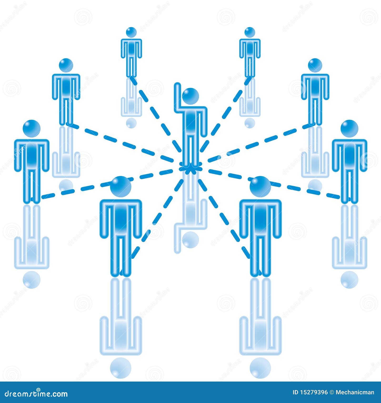 18. Team Leader in blue stock vector. Illustration of people - 15279396