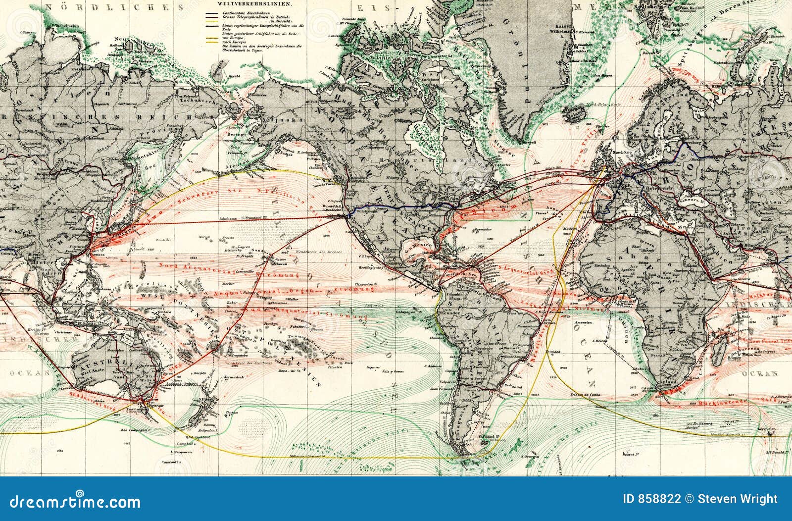 World Map Of Ocean Currents - Map