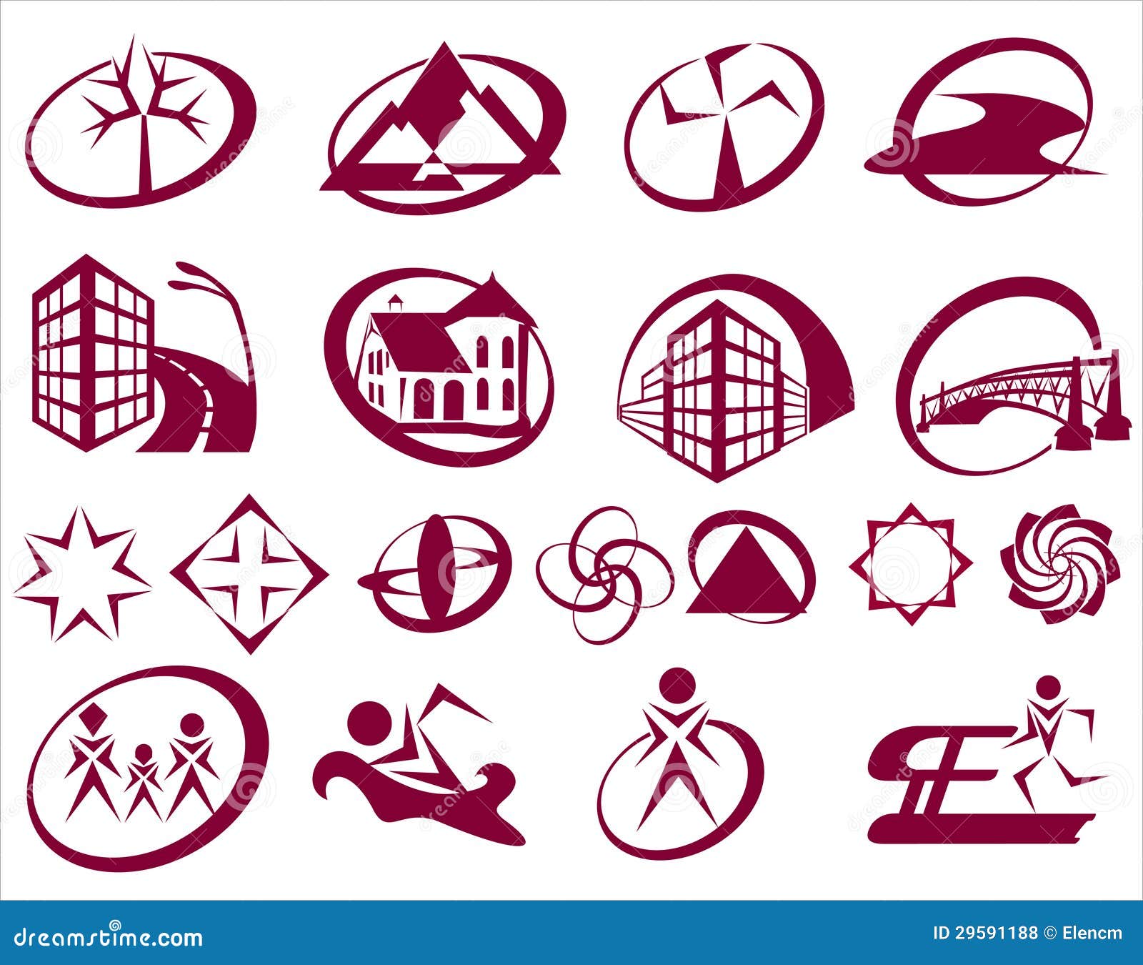 19 simple signs stock vector. Illustration of edition - 29591188