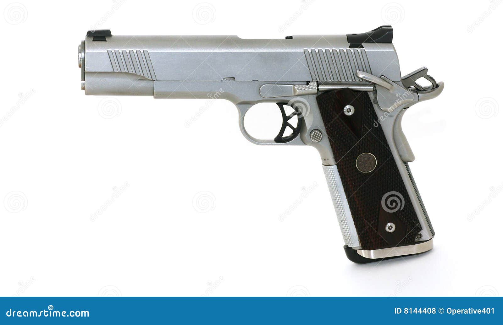 1911 tipo 45 pistola foto de stock. Imagem de arma, injetor - 8144408